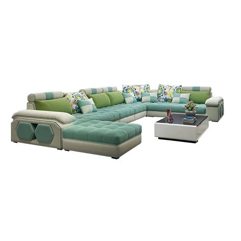 Manbas Fabric Big Sofa Set Living Room Furniture Cloth Sofa Modernos