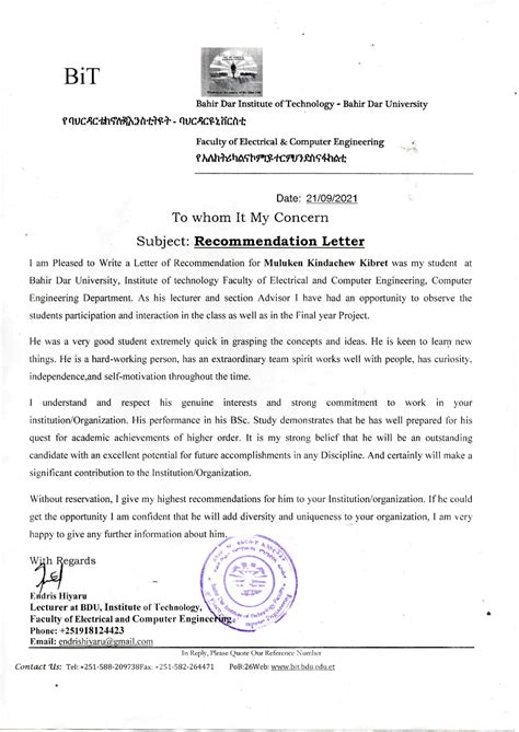 Recommendation Letter For Scholarship Study Guides Projects
