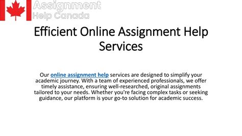 Ppt Top Notch Assignment Writing Service In Canada Powerpoint