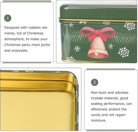 Christmas Cookie Tin 1 Pc Christmas Cookie Box Christmas Cookie Tin