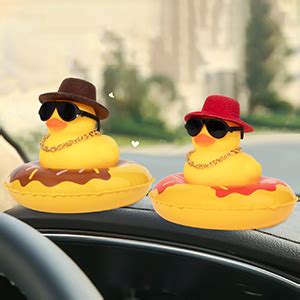 Wonuu Car Rubber Duck Yellow Duck Decoration Dashboard