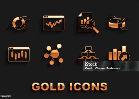Set Project Team Base Pie Chart Infographic Financial Growth Hierarchy Organogram Browser With