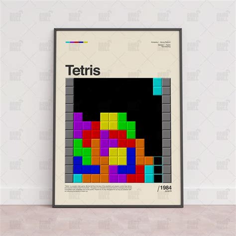 Tetris Art Etsy