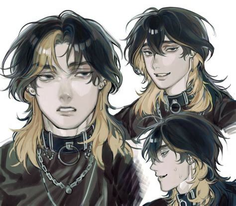 Art Hairstyles Male Wolfcut Oc Male Hairstyles Long Hair Male Oc