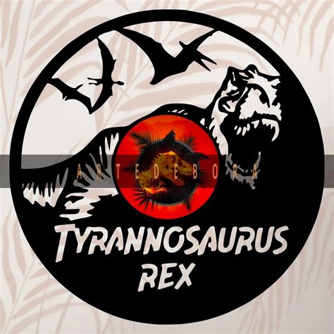 Vinyl Record Clock Jurassic Park