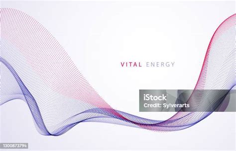 음파 입자 흐름 움직임의 효과 동적 벡터 추상 적 배경입니다 3d 모양 점 혼합 메쉬 미래 기술 편안한 벽지 3차원 형태에 대한