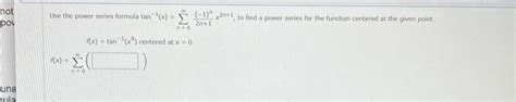 Solved Use the power senies formula for ln(1−x)=∑n=1∞n−1xn, | Chegg.com