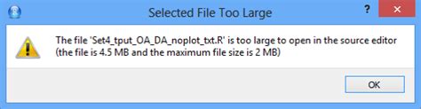 Loading Large R Script File Stack Overflow