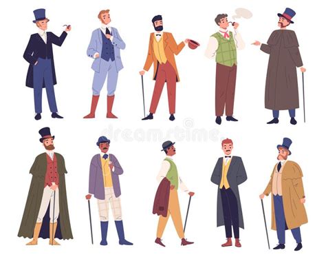 Victorian Gentlemen English Aristocrat Fashion Gentleman Characters