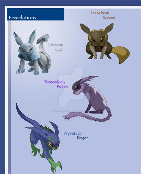 Four Eeveelutions By Superermine On Deviantart