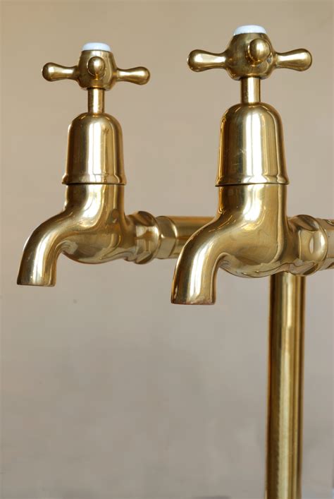 Tall Shanks Vintage Brass Bib Taps 16 — Water And Wood