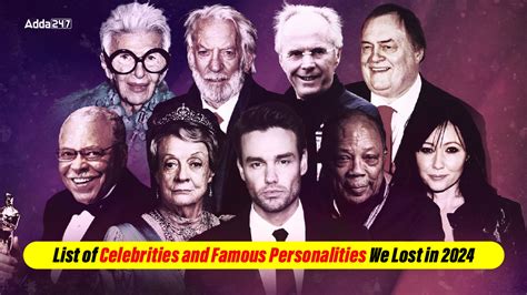 List Of Celebrities And Famous Personalities We Lost In 2024