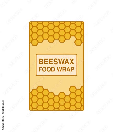 Beeswax Wrap Packaging Isolated On White Background Vectoe