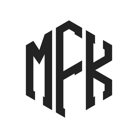 Premium Vector Mfk Logo Design Initial Letter Mfk Monogram Logo Using Hexagon Shape