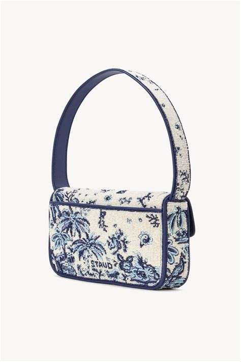 Staud Tommy Beaded Bag Toile De Pup