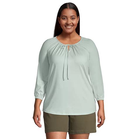Plus Size Lands End Peasant Tunic