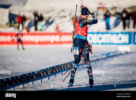 Biathlete Vetle Sjaastad Christiansen Of Norway In Action During The Men 15 Km Mass Start Race