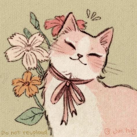 Kawaii Cat Drawing