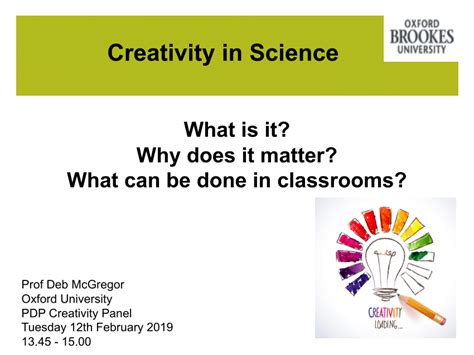 Pdf Creativity In Science What Is It Why Does It Matter What Can Be