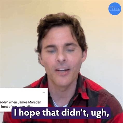 Embarrassed James Marsden  By Buzzfeed Find And Share On Giphy