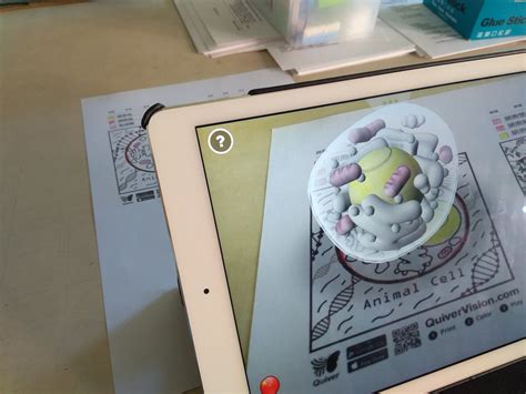 阿簡生物筆記 細胞著色的擴增實境app Quiver