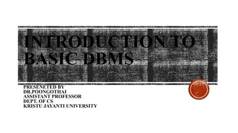 Introduction To Basic Relational Database Management System Conceptspptx