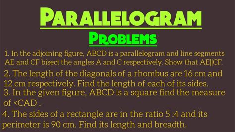 Parallelogram Problem Solving Part03 Youtube
