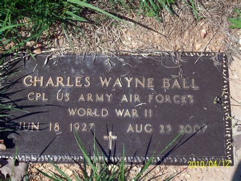 Charles Wayne Ball 1927 2007 Find A Grave Memorial