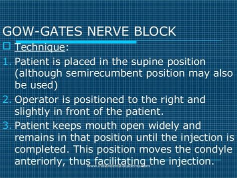 Akinosi And Gow Gates Nerve Blocks Prosthodontic Courses