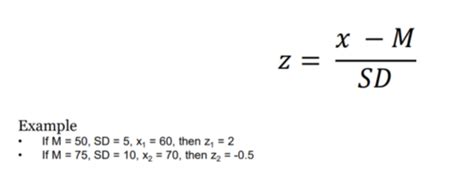 W2 Score Normalisation And Reliability Flashcards Quizlet