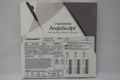 New Spectranetics 2249 40200 Angiosculpt Pta Scoring Balloon Catheter 4 0mm X 200mm X 137cm X