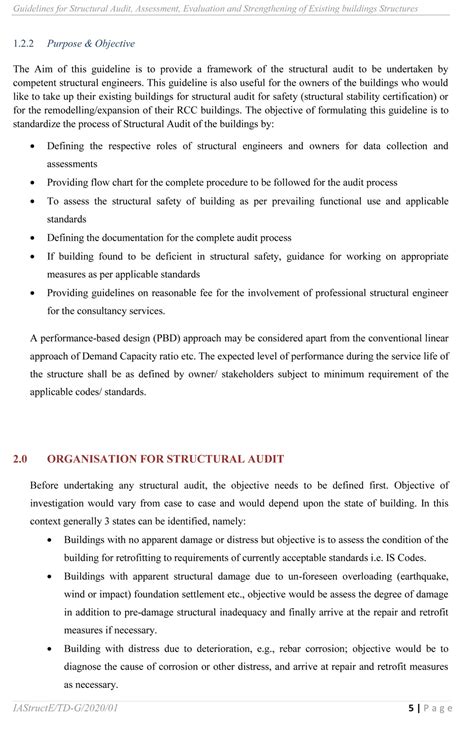 Guidelines For Structural Audit Assessment Evaluation And Strengthening Of Existing Buildings