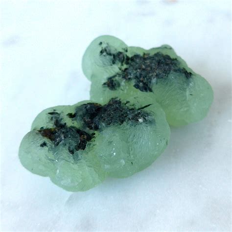 Lovely Prehnite Globular Cluster With Epidote Markings
