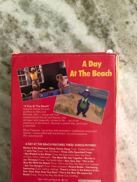 Barney A Day At The Beachvhs1989sing Along Sandy Duncan Rare Vintage