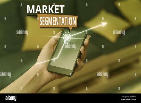 Handwriting Text Market Segmentation Conceptual Photo Dividing A Market Of Potential Customers