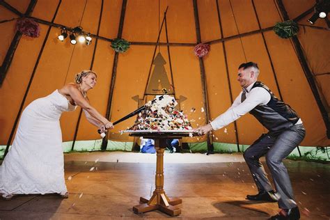 Wedding Cake Smash Wedding Photographers In Bristol