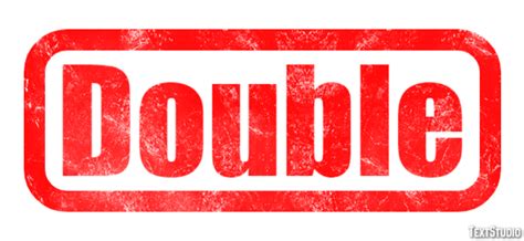 Double Text Effect And Logo Design Word