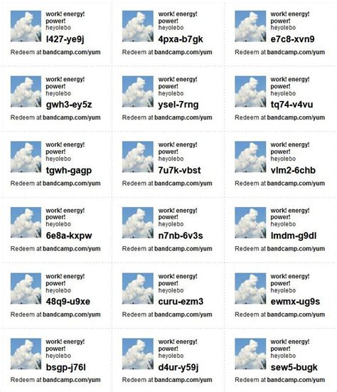 Codes For My New Ep Rbandcampcodes