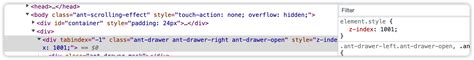 Drawer组件zIndex属性设置失效 Issue ant design ant design GitHub