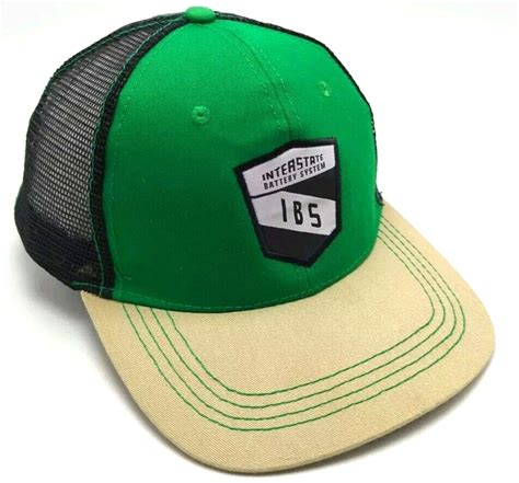 Interstate Battery System Ibs Hat Green Black Adjusta Gem