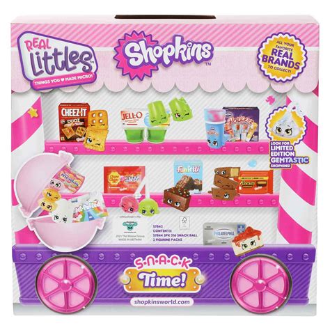 Real Littles Shopkins Snack Time Mystery Capsule Shop Action Figures