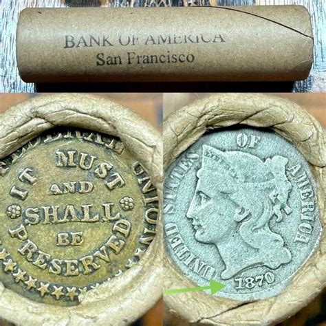 Vintage Bank Of America Sf Wheat Penny Roll E4 Live And Online Auctions On