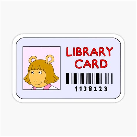 Dw Library Card Sticker For Sale By Alainne Einam Redbubble