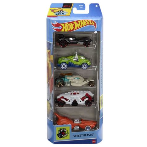 Hot Wheels 5 Pack Street Beasts Collectible Vehicle Au