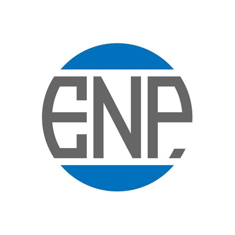 Enp Letter Logo Design On White Background Enp Creative Initials