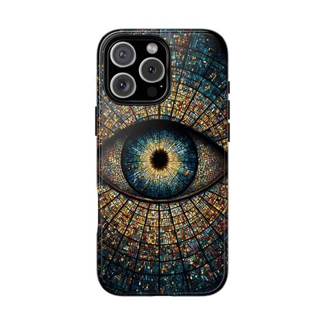 Eye Stained Glass Mosaic Iris Protective Case For Iphone 11 Up To 17