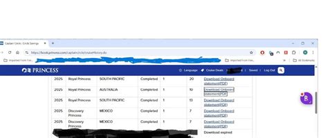 Downloadable Folio After Cruise Is Available Princess Cruises Cruise Critic Community