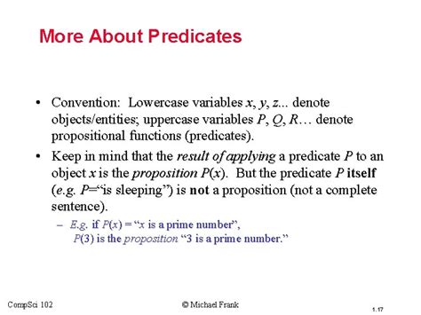 Todays Topics Propositional Equivalences Predicate Logic Reading Sections