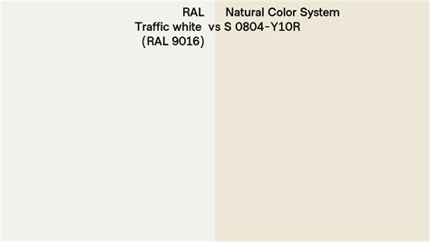 Ral Traffic White Ral 9016 Vs Natural Color System S 0804 Y10r Side
