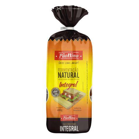 Pão De Forma Integral Pão Nino Pacote 400g